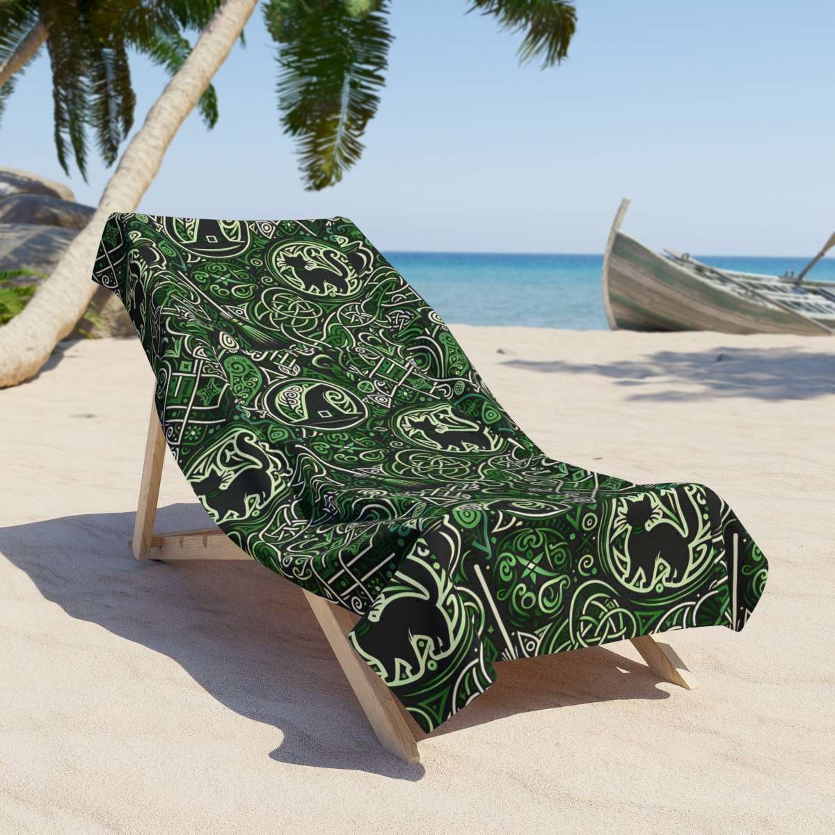 Green Witch Beach Towel - Amplify Merch